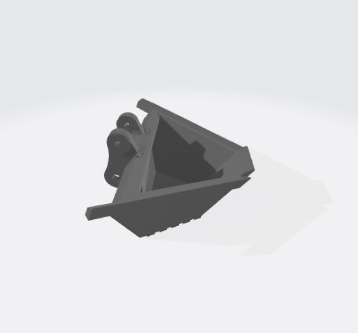 STL file 1/14 trapezoidal ditch cleaning bucket Kubota KX 080-4 🪣 ・3D ...