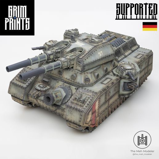 🪖 Grim Ratte Super-Heavy Tank and Tank Destroyer・ 3D File for 3D ...