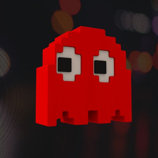 👻 GHOST FROM PACMAN GAME WALL OR DESKTOP LIGHT BOX SIGN・ STL File for ...