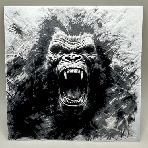 gorilla roaring drawing