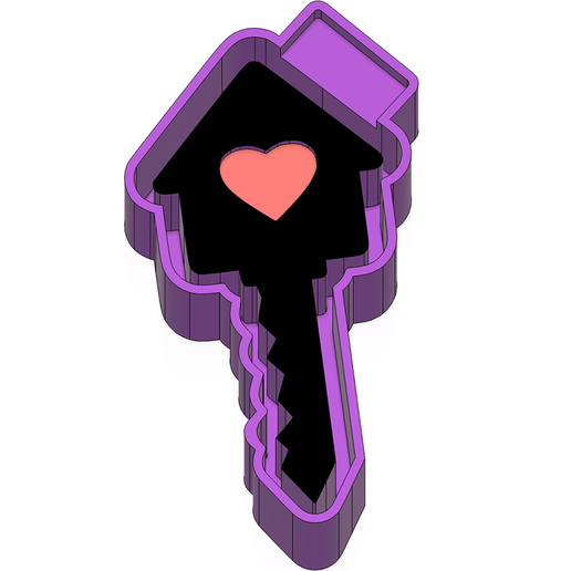 🏠 House Key With Heart Cardstock SVG Included Freshie STL Mold Housing ...