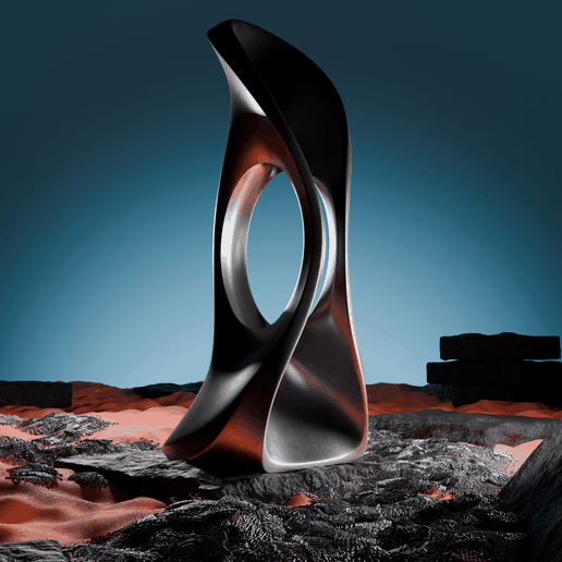 🎨 Abstract Bionic art object・Free STL File for 3D printing・Cults