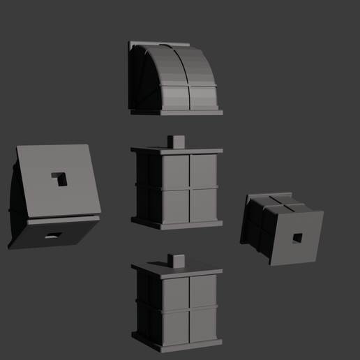 🎲 Modular Walls with Accessories and modular vents for Tabletop RPG Sci ...