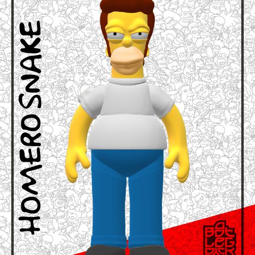 Fichier STL HOMERO SNAKE 🐍 ・Modèle pour impression 3D à télécharger・Cults