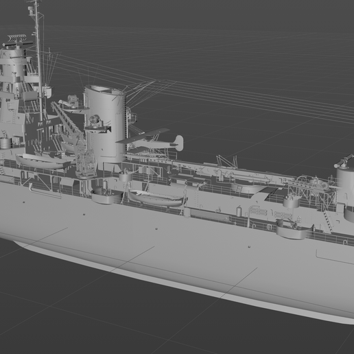 🚢 Digital model of the Dutch Kijkduin class cruiser・ OBJ File for 3D ...