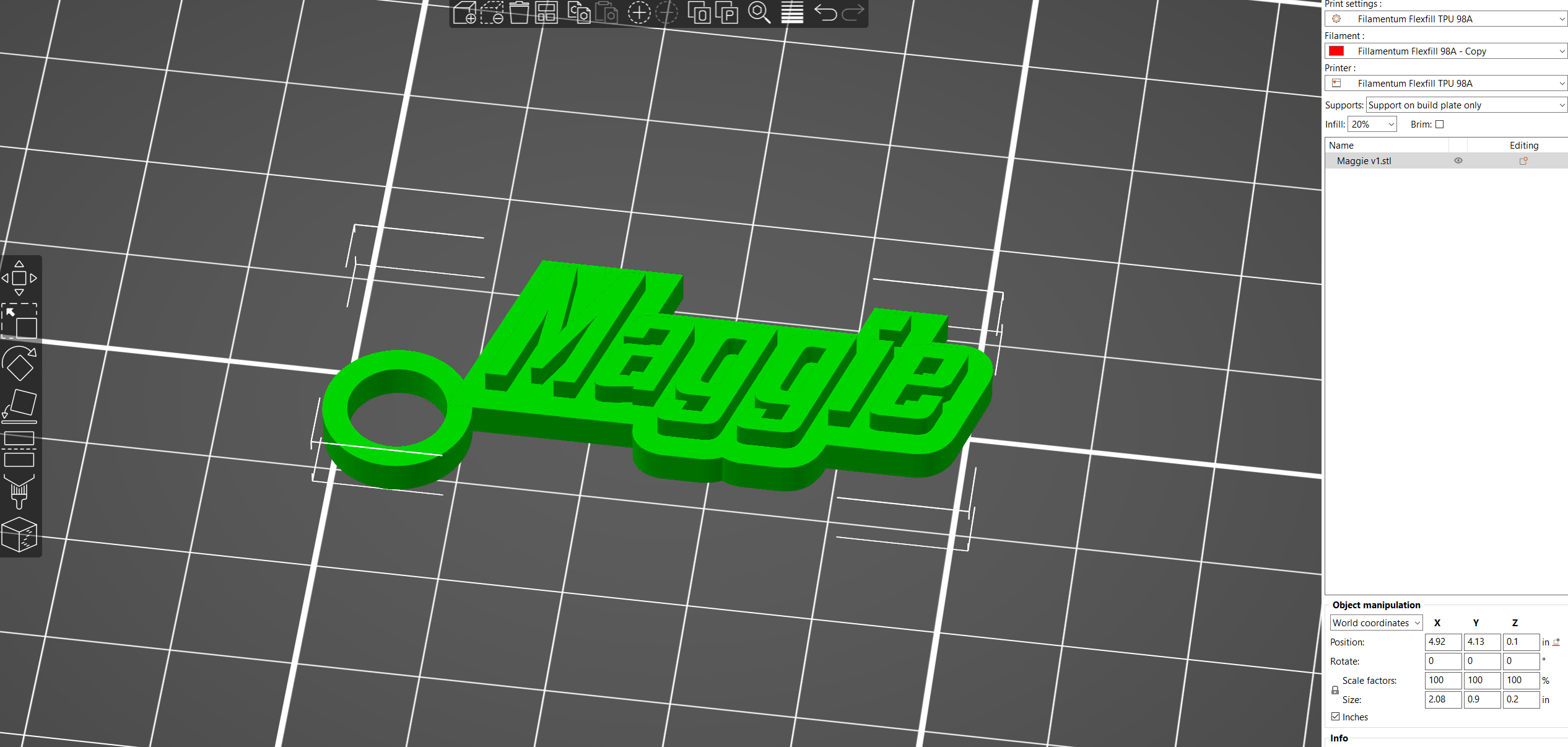 Archivo 3MF Llavero flexible Maggie・Diseño para descargar y imprimir en 3D・Cults