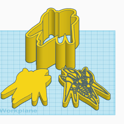 3D file Pokemon: Mega Alakazam 3 Piece Bath Bomb Mold・3D printer model to download・Cults