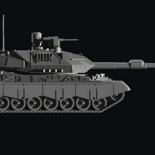 🐆 Leopard 1 hitfact 2 turret greek modernization program・ STL File for ...