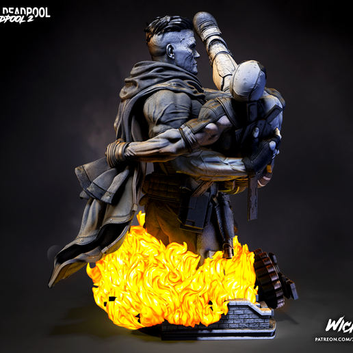 3D file Wicked Marvel Deadpool and Cable Bust: Tested and ready for 3d ...