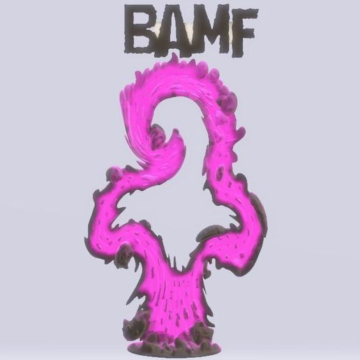 🦸 Teleport/BAMF Effect for Nightcrawler・ STL File for 3D printing・Cults