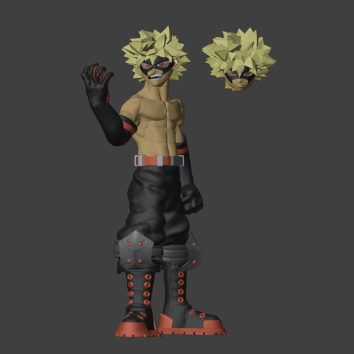 STL file katsuki bakugo figure 🌆 ・3D printer model to download・Cults