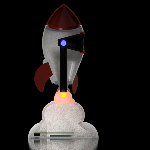 💤 Sleep Traning Rocket Clock・Free STL File for ・Cults