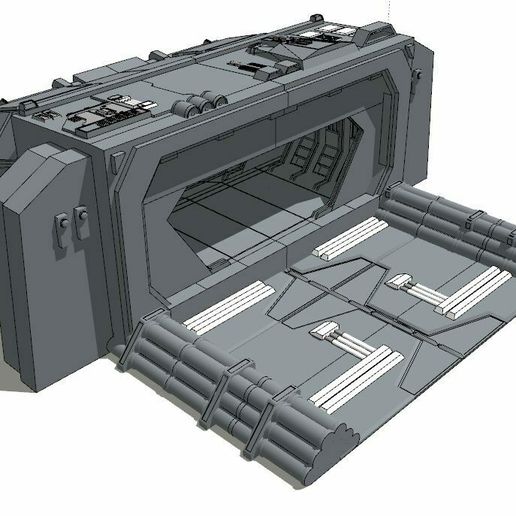 Scarif Terrain Shuttle Entrance・ 3D File for ・Cults