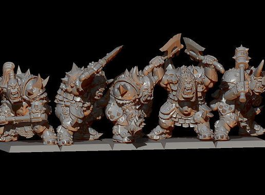 🎲 Dark Orcs (10 models)・ 3D File for 3D printing・Cults
