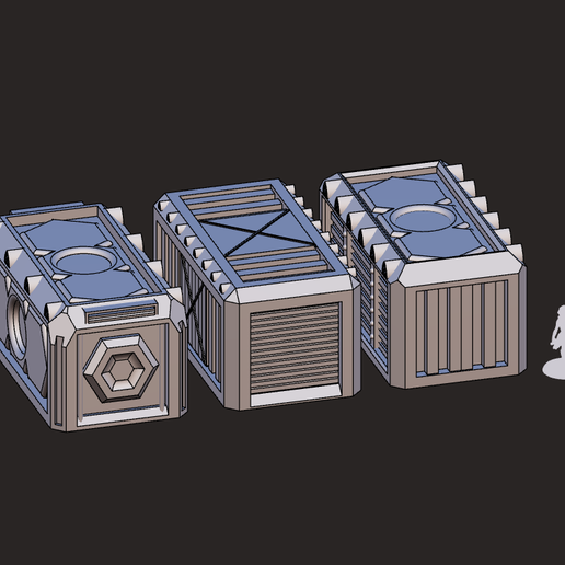 🛷 Shipping Container Crates・ STL File for 3D printing・Cults