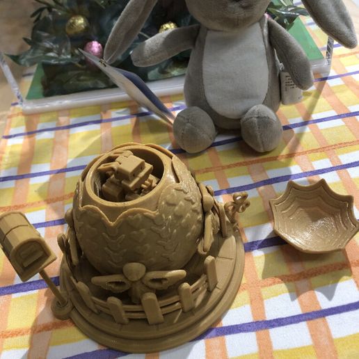 🪄 Magic Easter Egg - Jumping Bunny Surprise Box・Free 3D File for 3D ...