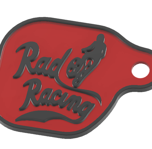 👽 Rad Racing Keychain/Charm・ STL File for 3D printing・Cults