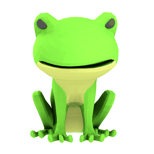 3D file Cartoon Frog 🐸 ・3D print design to download・Cults