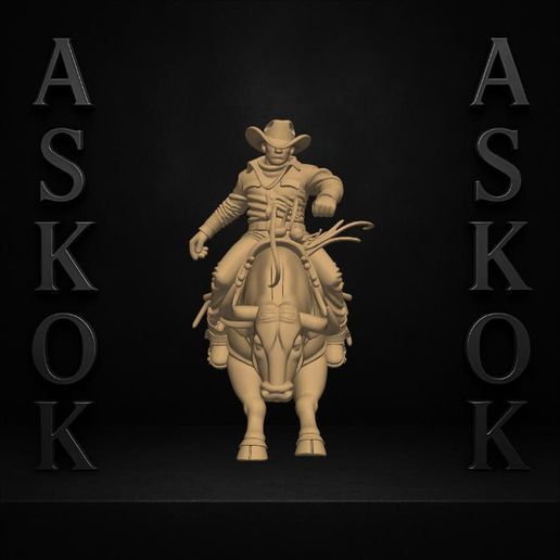 🌬️ Dust Trail Rodeo Rider – CA0130・ STL File for 3D printing・Cults