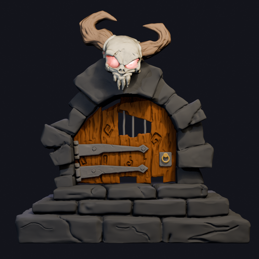 💀 Grant Abbitt's Dungeon Skull Gate – High-Poly 3D Printable Door for ...