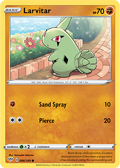 Archivo STL gratis Larvitar Pokemon card 🐉 ・Modelo de impresión 3D para ...
