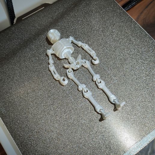 💀 ARTICULATED CARTOON SKELLETON・ STL File for 3D printing・Cults