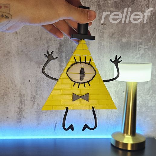👾 Bill Cipher Flexi Model – Classic & Evil - Articulated (Gravity Falls ...