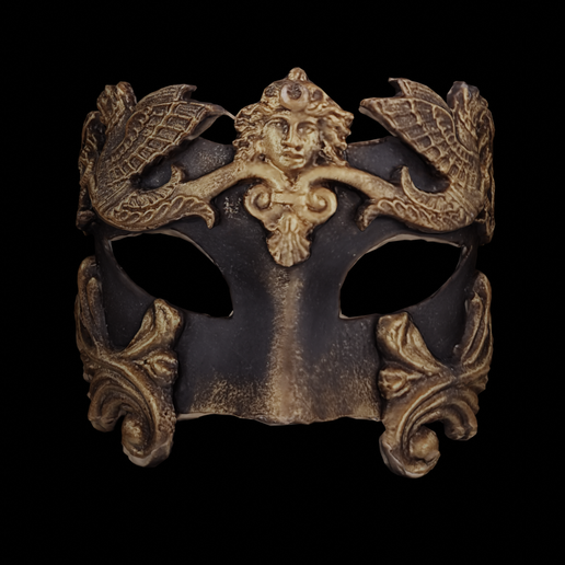 👾 Venetian Mask II - Classic and Artistic Design・ STL File for 3D ...