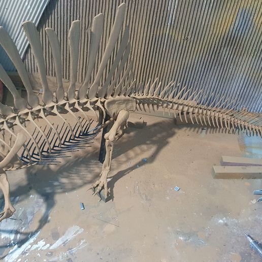 💀 Spinosaurus aegyptiacus skeleton v1,v2 and version JP3 model 3d print ...