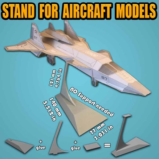 ️ Stand for Aircraft Models・Free STL File for 3D printing・Cults