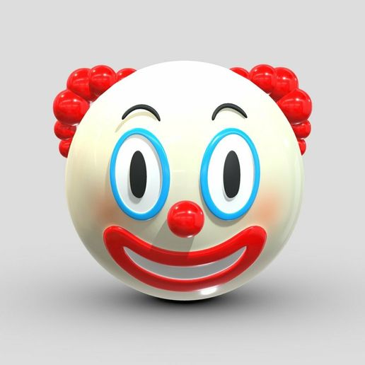 STL file Apple Clown Face Emoji 🍎 ・3D print design to download・Cults
