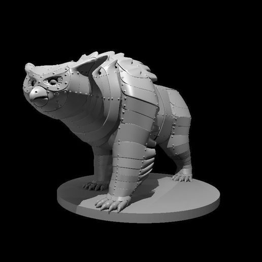 Free STL file Clockwork Owlbear 🐻 ・3D printer model to download・Cults