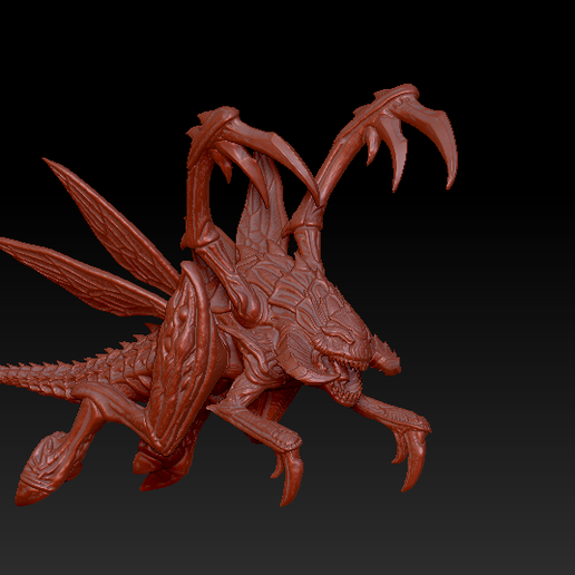 STL file starcraft zerg zerging running 🏃 ・3D printing model to ...