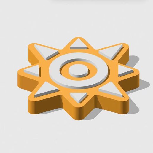 STL file Digimon Courage Crest 🐉 ・3D printing design to download・Cults