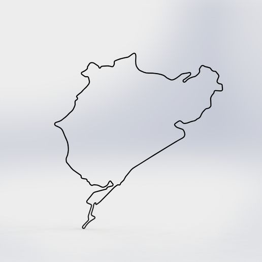 🏎️ Nürburgring Nordschleife 24h circuit layout | 1:10 000 scale・Free ...