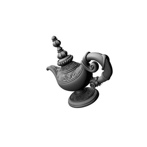 🧞 Genie Lamp 3D Print – Old Decorative Showpiece Model・ STL File for 3D ...