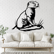🐕 Prairie Dog 2D Wall Art/Window Art - Digital STL & SVG File・ STL File ...