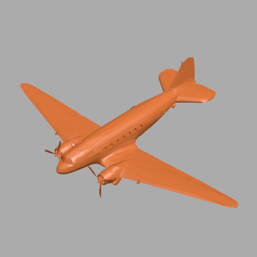 🏠 Douglas DC-3・ STL File for 3D printing・Cults