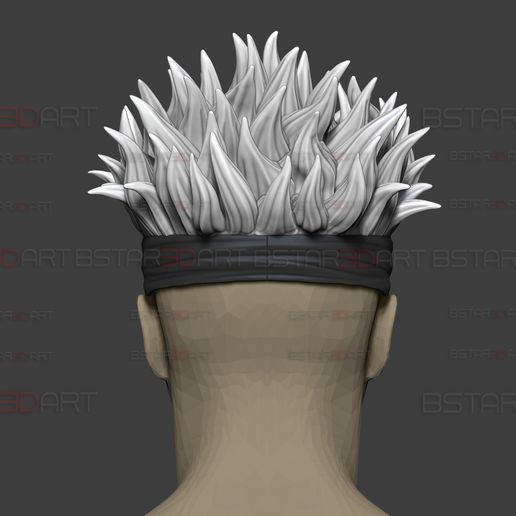 👁️ Gojo Saturo Eye Mask With Hair - jujutsu Kaisen Cosplay・ 3D File for ...