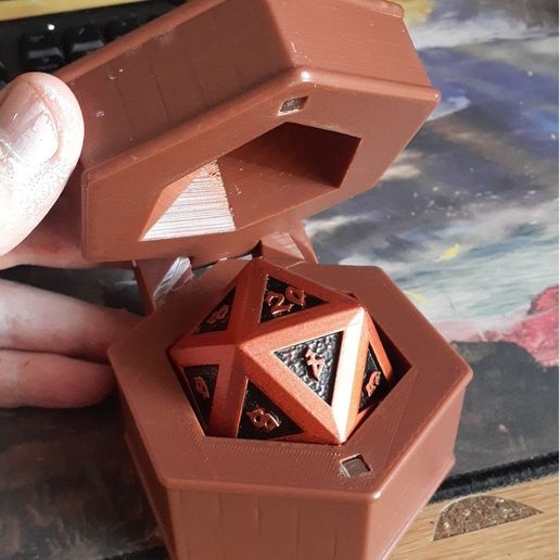 🎲 The D20 - Giant D20 Die (With dope case!)・Free 3D File for ・Cults