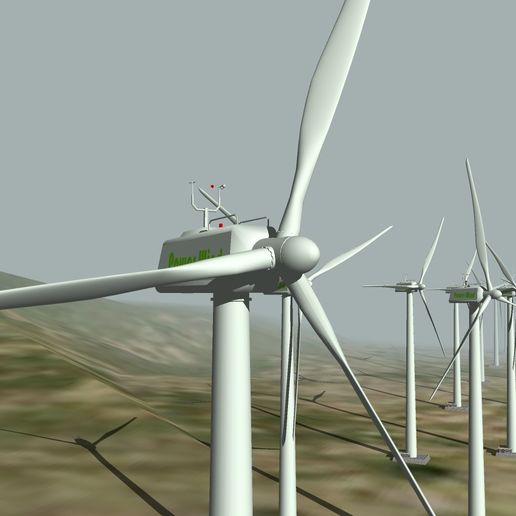STL file FIELD FARM WINDMILL MILL HOUSE HOME FURNITURE Power Wind ...