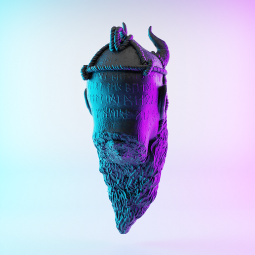 🗝️ Keychain Mimir God of War・ STL File for ・Cults