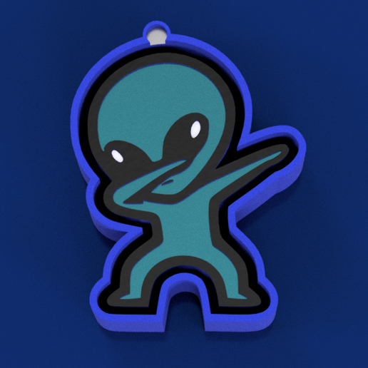 👽 Dab Alien – Alien Doing the Dab Mold | Freshie, Resin & Keychain Use ...