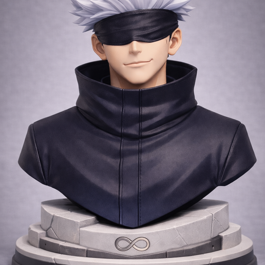 👤 Gojo Satoru Bust・ STL File for 3D printing・Cults