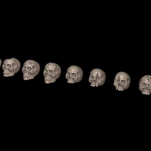 🎨 Easy print and paint SKULLS for Wargaming at 25mm, 28mm, 32mm scales ...