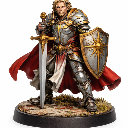 🎲 DND Paladin 2・ STL File for 3D printing・Cults