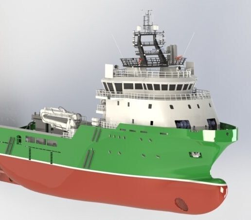 STL file AHTS OSV Havyard 842 🚁 (STEP)・3D printable model to download・Cults