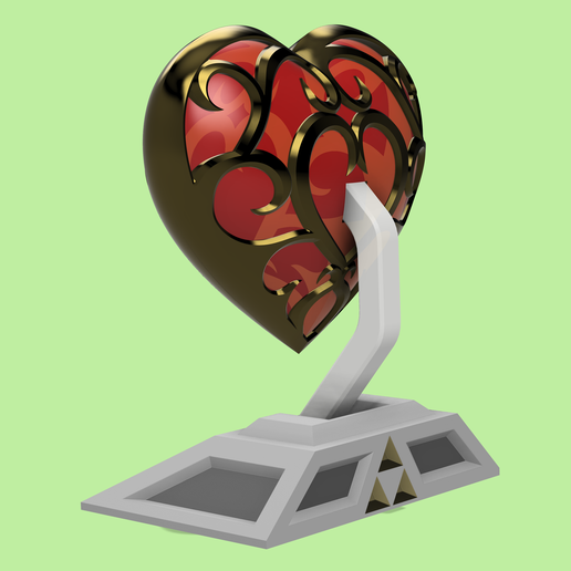 💜 Legend Of Zelda Heart Container・Free 3MF File for 3D printing・Cults