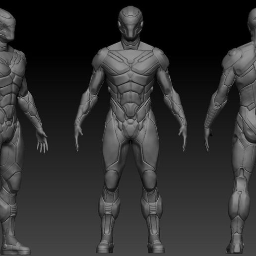 🎲 Hard Surface Sci-Fi Character・ STL File for 3D printing・Cults