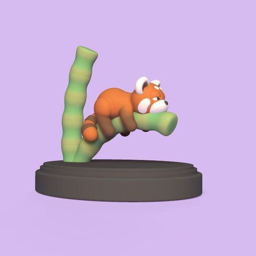 🐼 Red Panda Resting・ 3D File for ・Cults